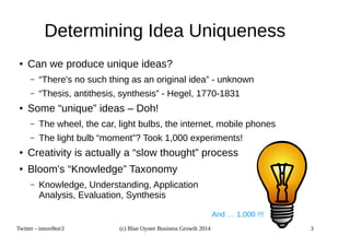 Ideas in the Marketplace | PPT