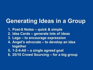 Tools for Change - Ideas into action | PPTX