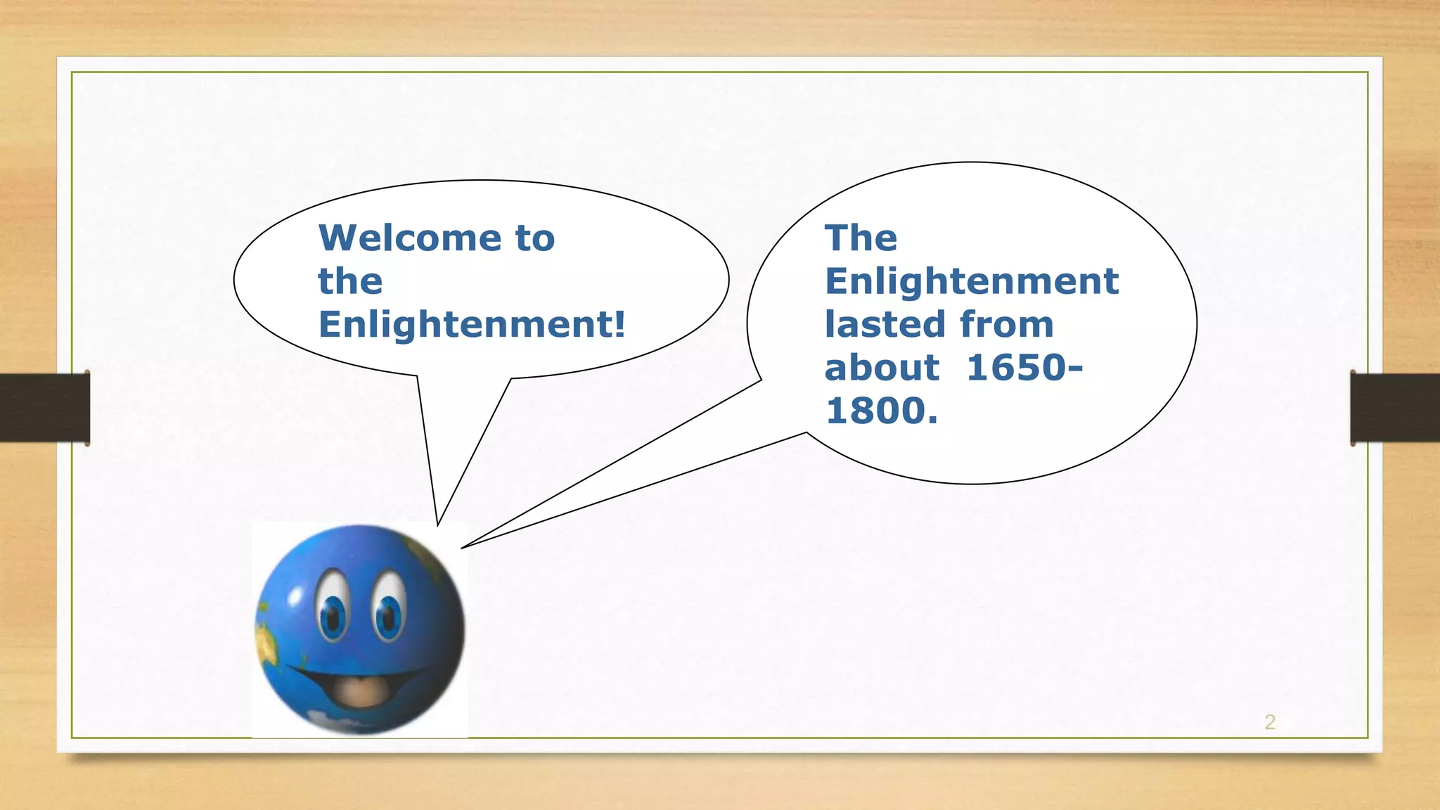 Ideas of enlightenment | PPTX | Science