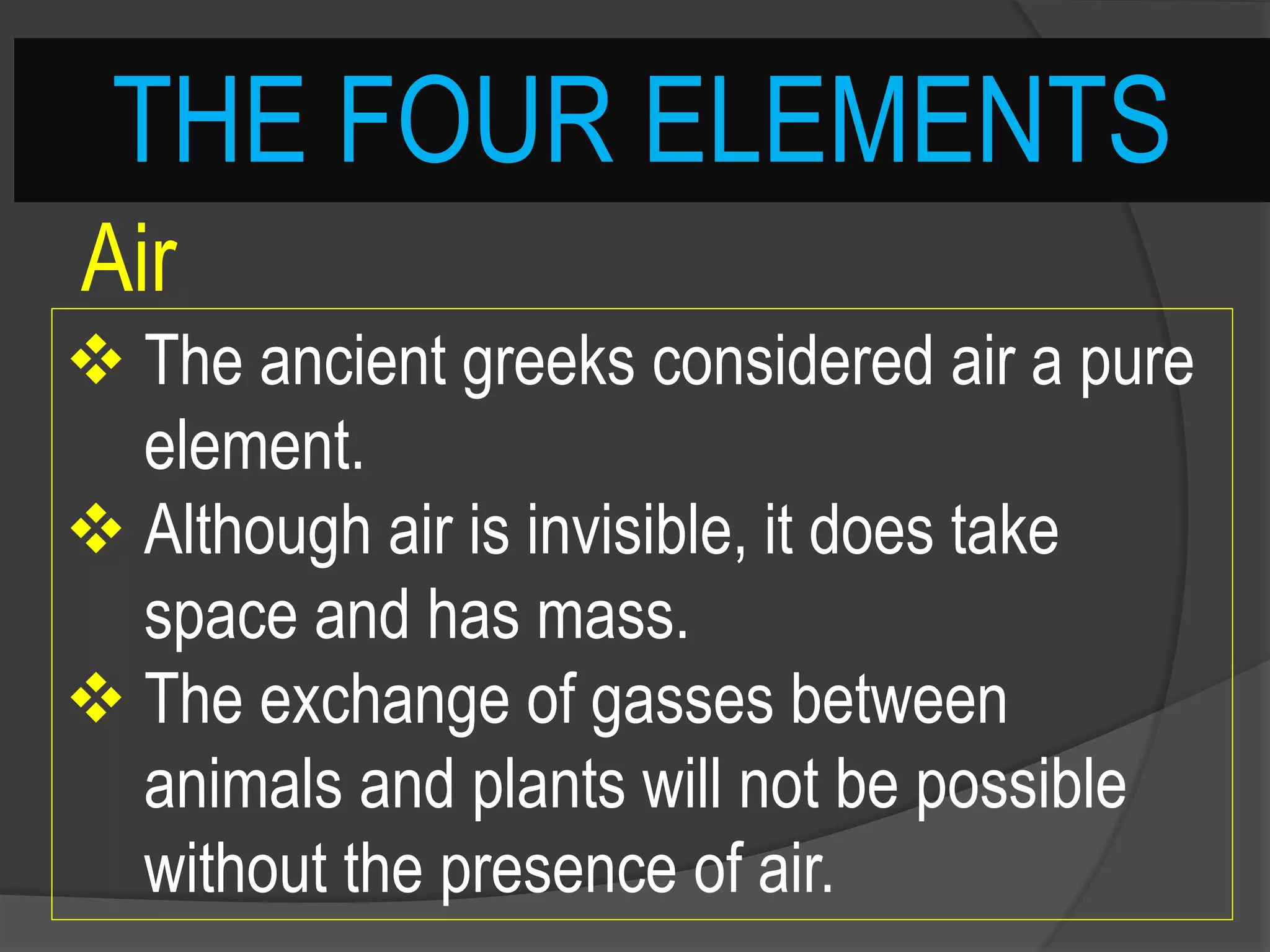 Ideas of the ancient greeks on the elements.pptx