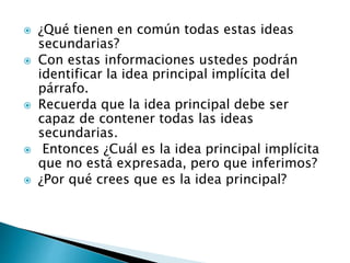 Ideas principales | PPTX