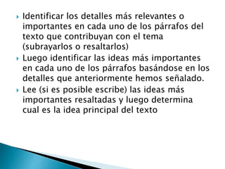 Ideas principales | PPT