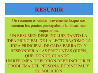 Ideas principales y secundarias | PPT