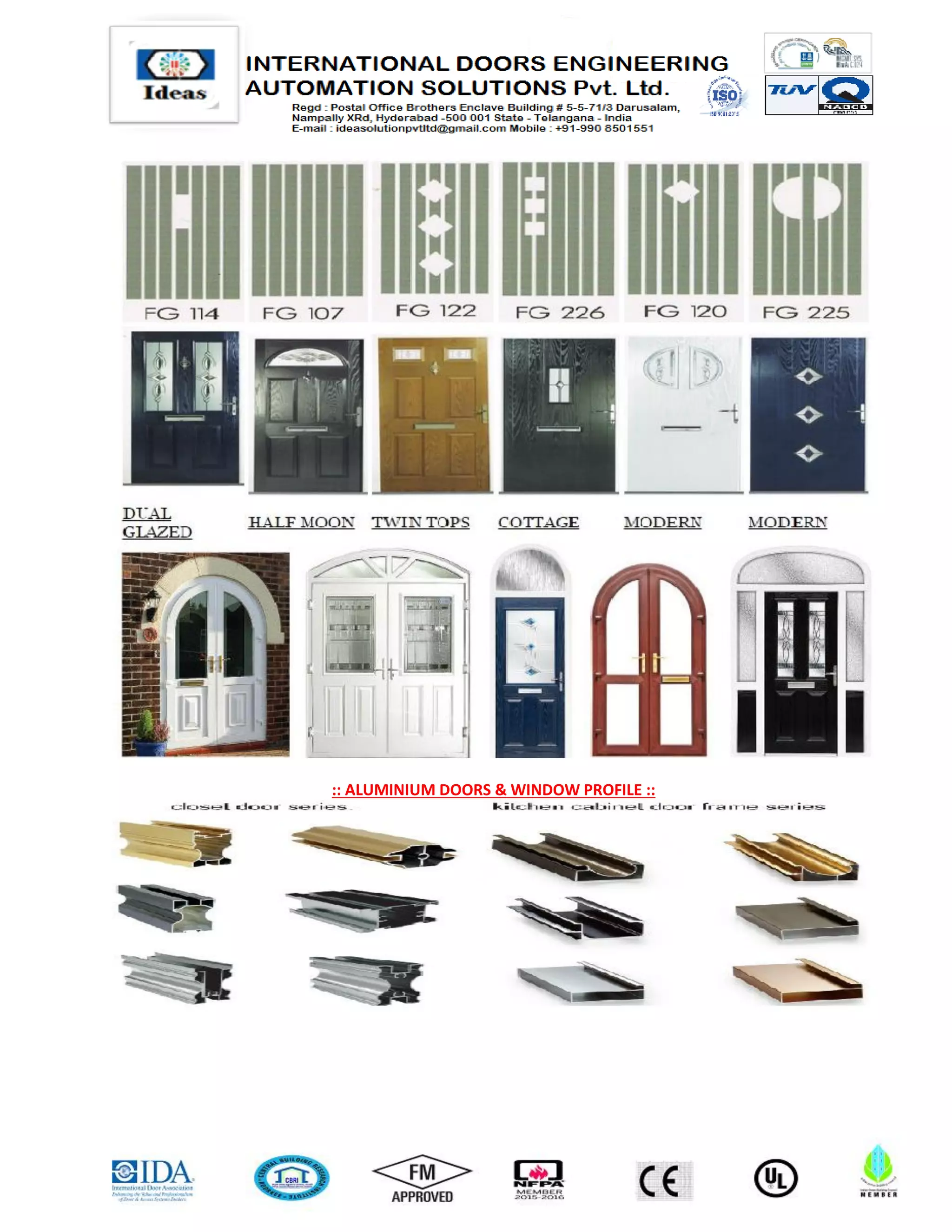 INTERNATIONAL DOORS ENGINEERING AUTOMATION SOLUTIONS PVT.LTD