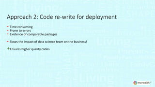 Deploying Data Science Engines to Production | PPT