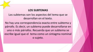 Ideas tematicas | PPTX