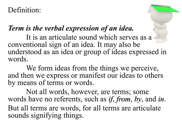 LOGIC Ideas Terms LOGIC Ideas Terms