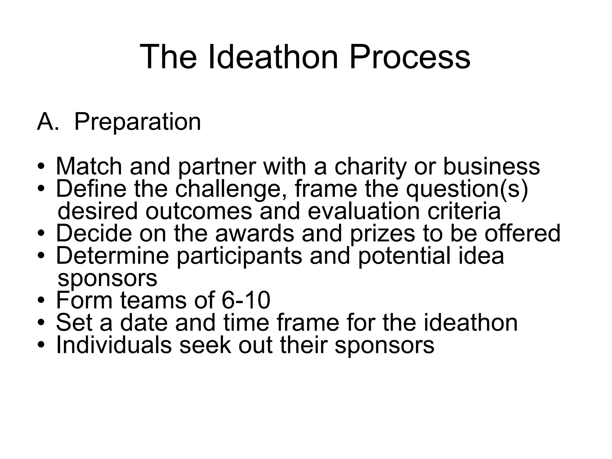 ideathon - Ideas That Give - Social Open Innovation with a Twist | PPT