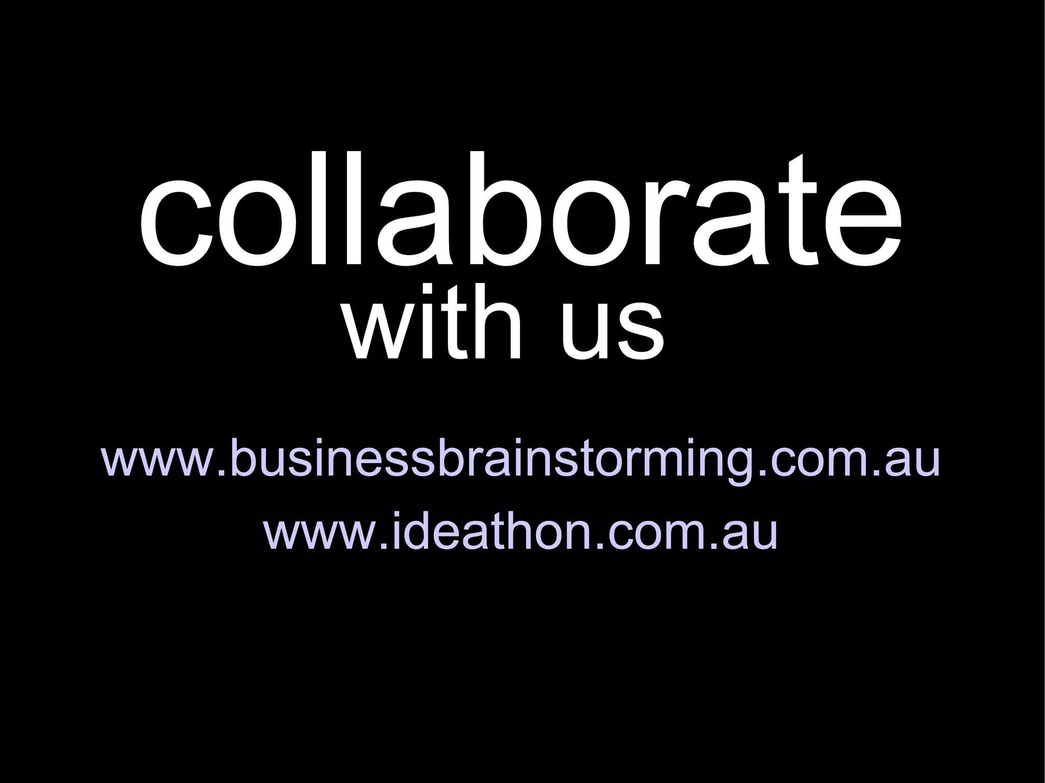 ideathon - Ideas That Give - Social Open Innovation with a Twist | PPT