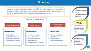 Ideas to Impacts -- Corporate ppt Nov-16 | PPTX | Internet | Computing
