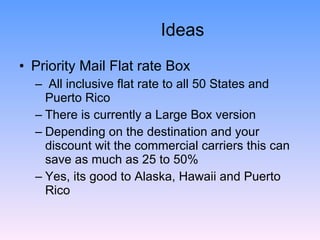 Ideas To Reduce Parcel Shipping Costs | PPT