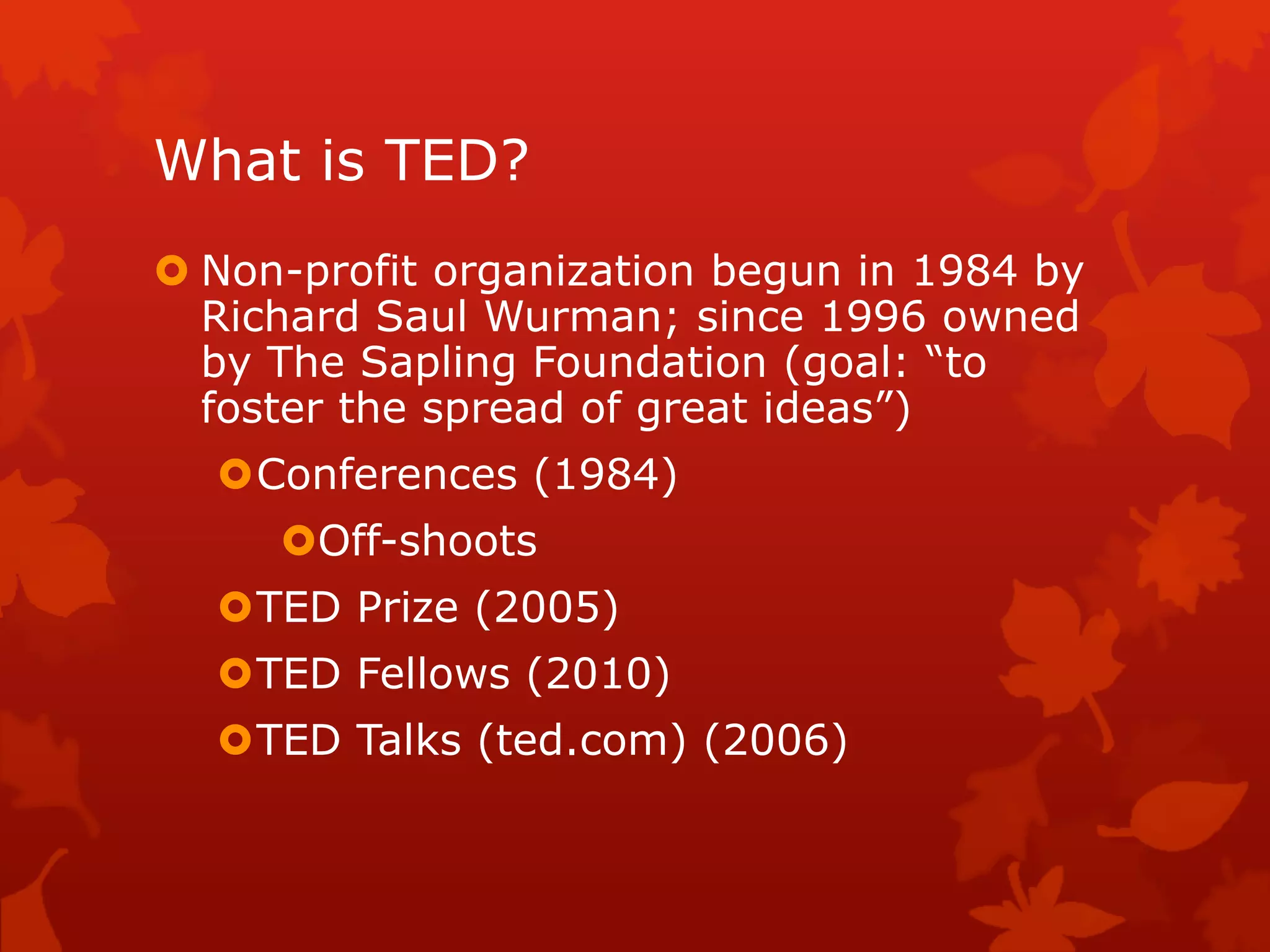 Ideas Worth Spreading: Enhancing Language Skills with TED | PPTX