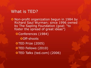 Ideas Worth Spreading: Enhancing Language Skills with TED | PPTX