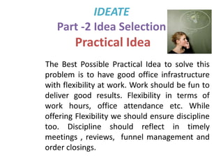 Ideate | PPTX | Business Administration | Business