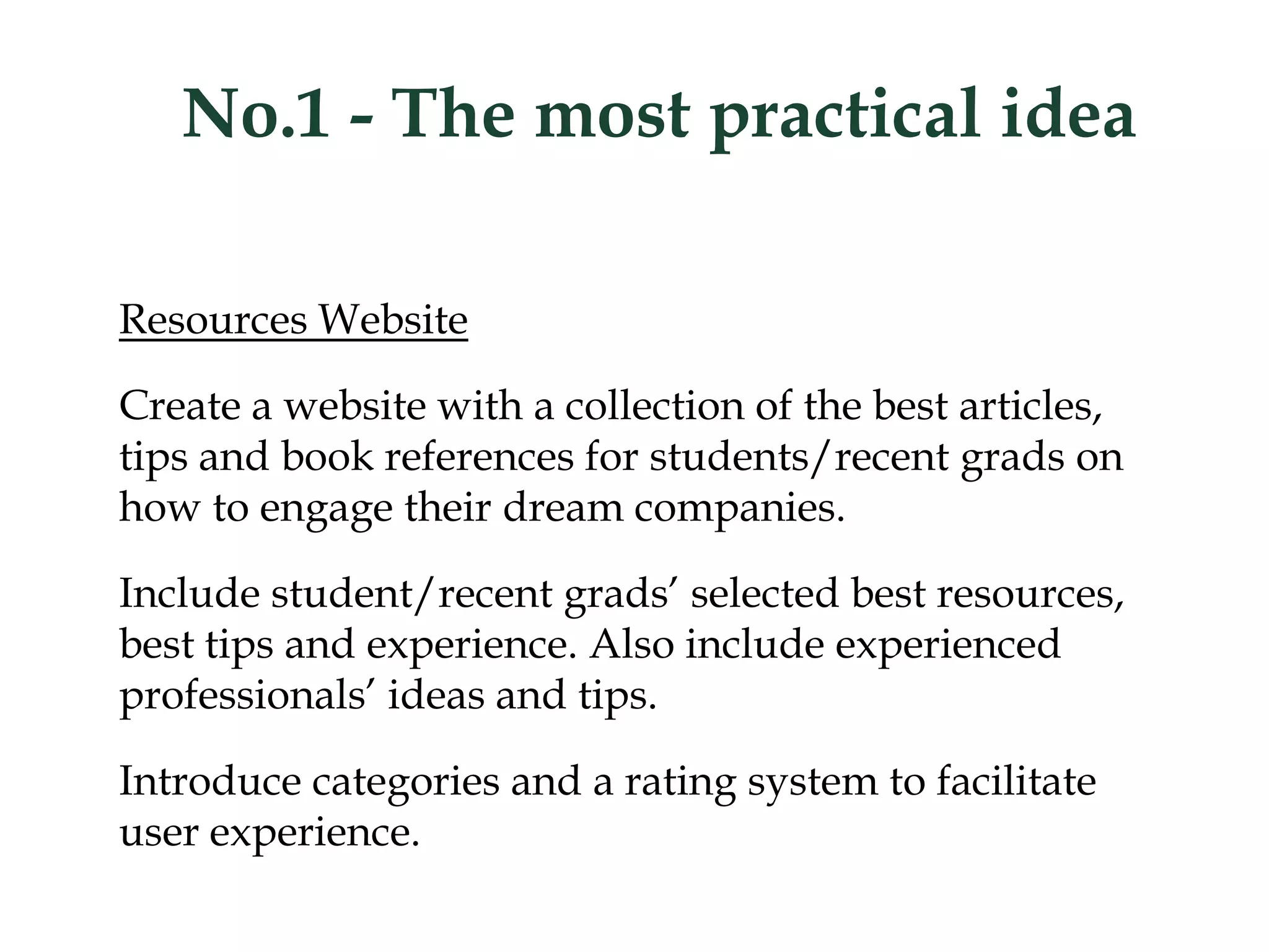 Ideate - Selected Ideas | PPTX