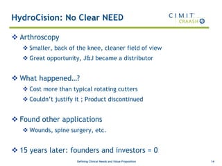Ideation in Medical Device Development: Finding Clinical Needs | PPTX