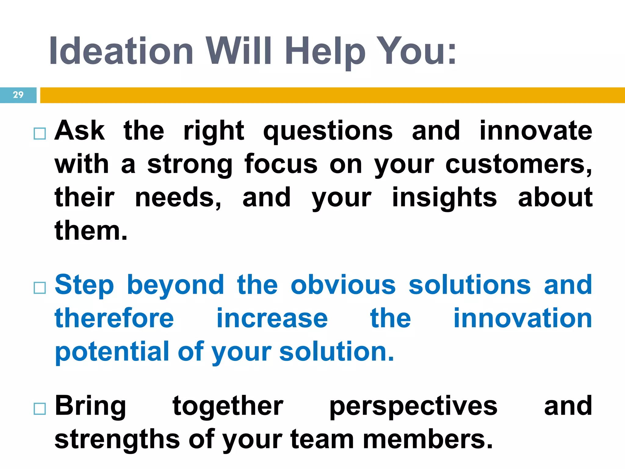 Ideation | PDF | Business | Business and Finance