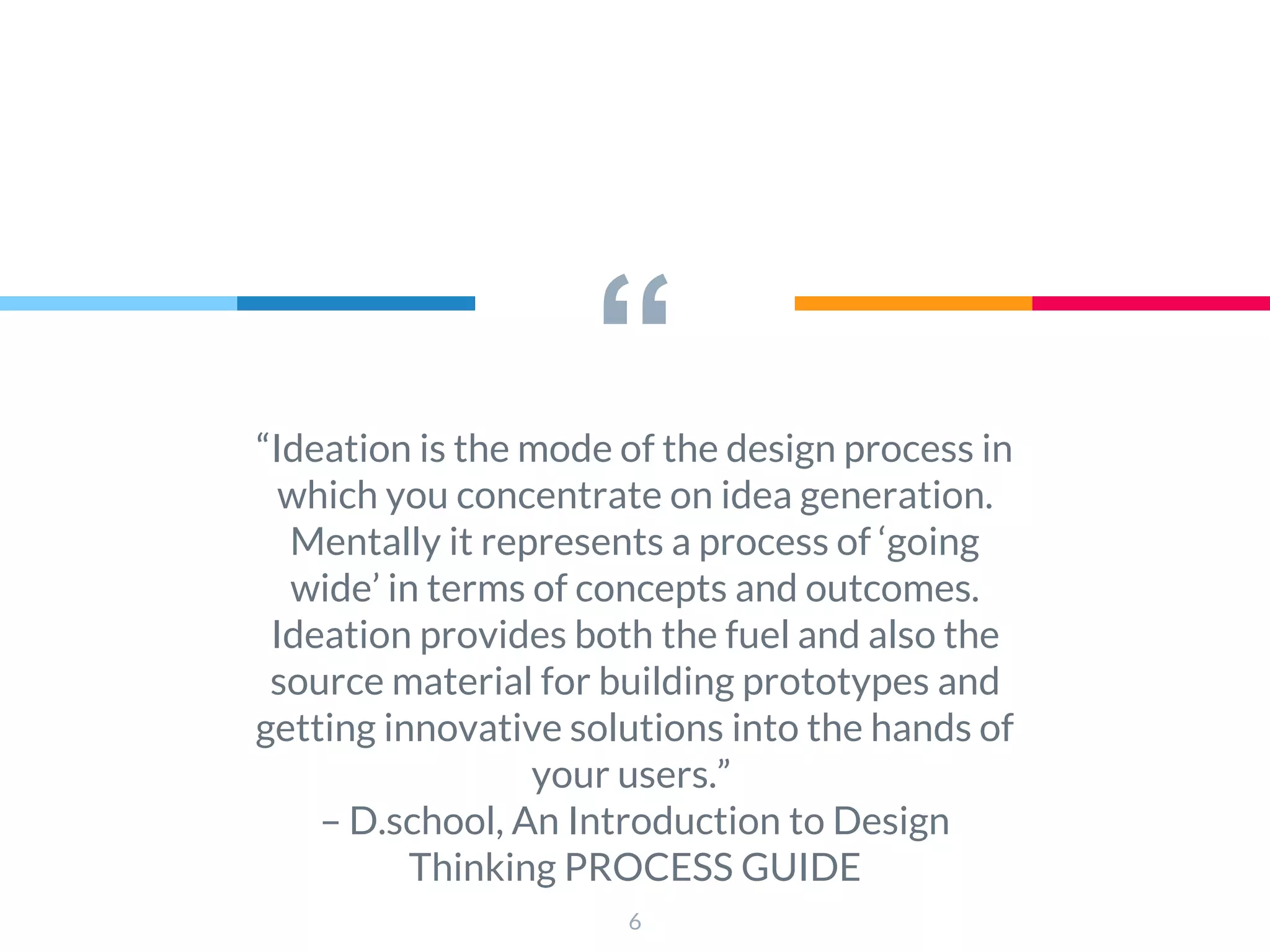 Design Thinking : Ideation | PPTX