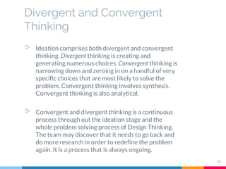 Design Thinking : Ideation | PPTX