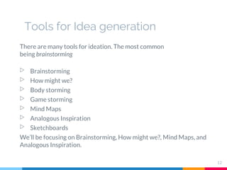 Design Thinking : Ideation | PPTX