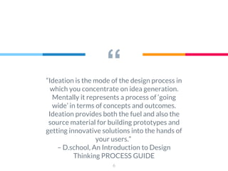 Design Thinking : Ideation | PPTX