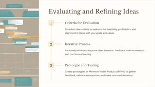 Understanding the Process of Ideation and Creating Basic Ideas for Your Project | PDF