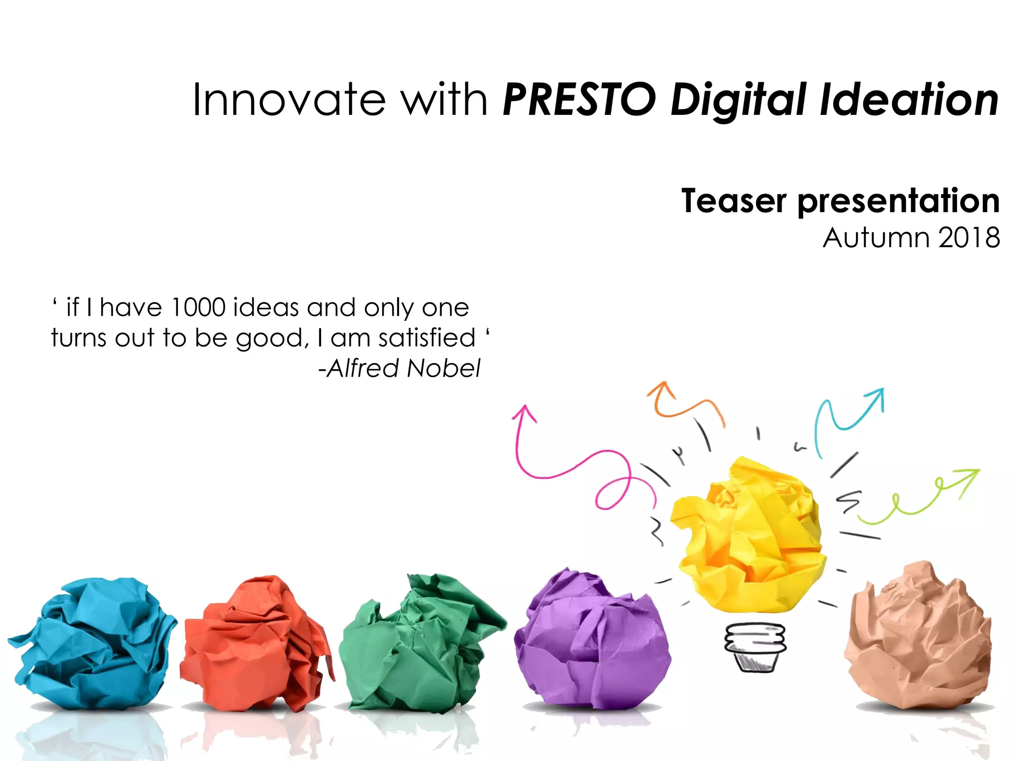 PRESTO Digital Ideation | PDF