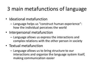 Ideational function | PPTX