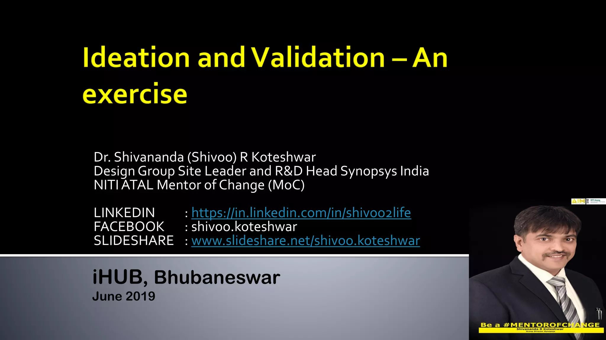 Ideation and validation - An exercise | PPT