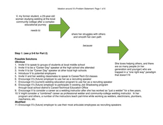 Ideation around v problem statement | PDF