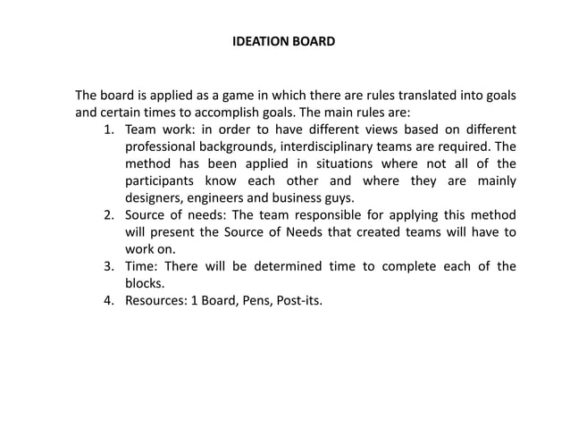 Ideation Board - Rapid Problem Solving | PPT