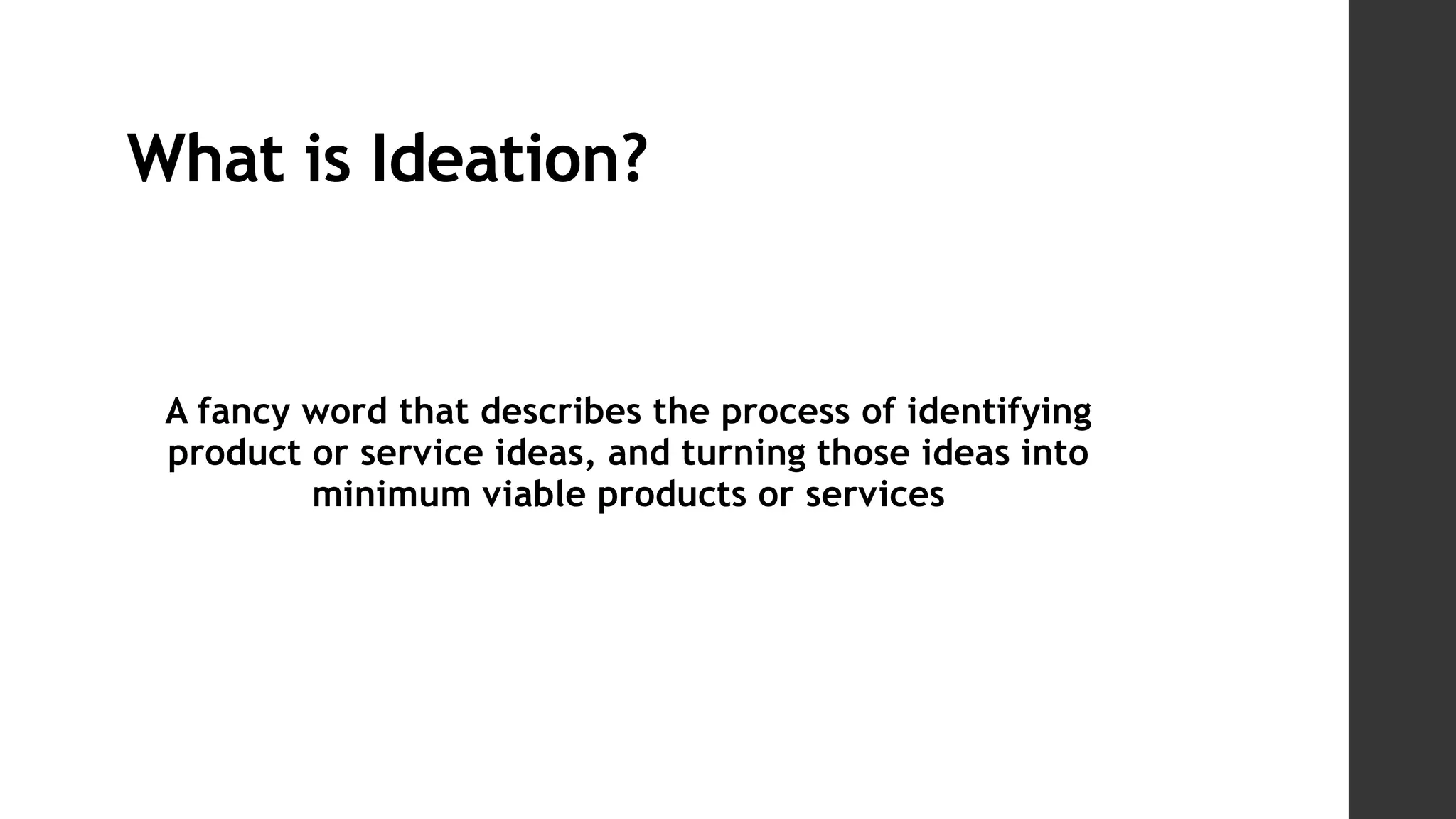 Ideation Process | PPTX