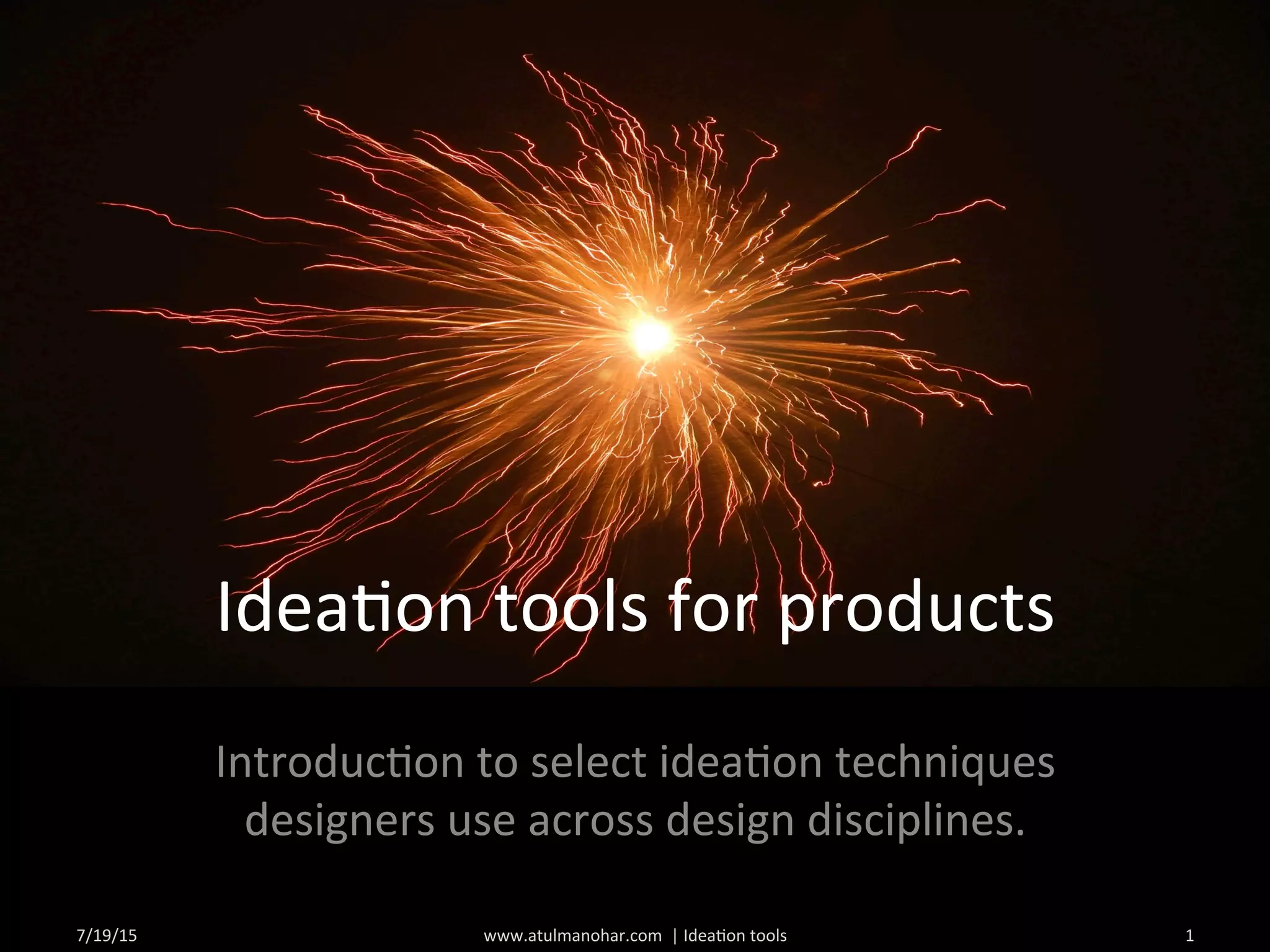 Introduction to select Ideation tools.. | PDF