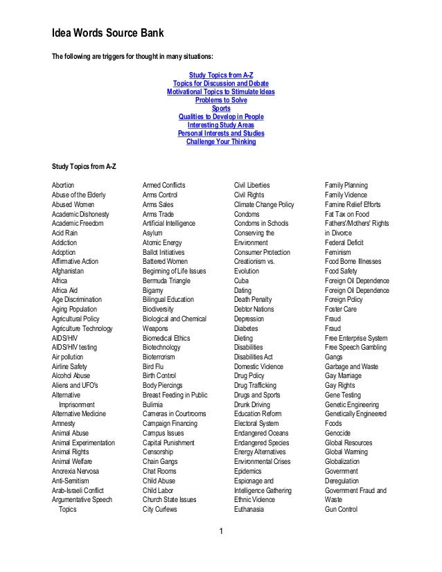 100 Process Speech Topics Safe And Secure 100 Process Speech Topics Safe And Secure