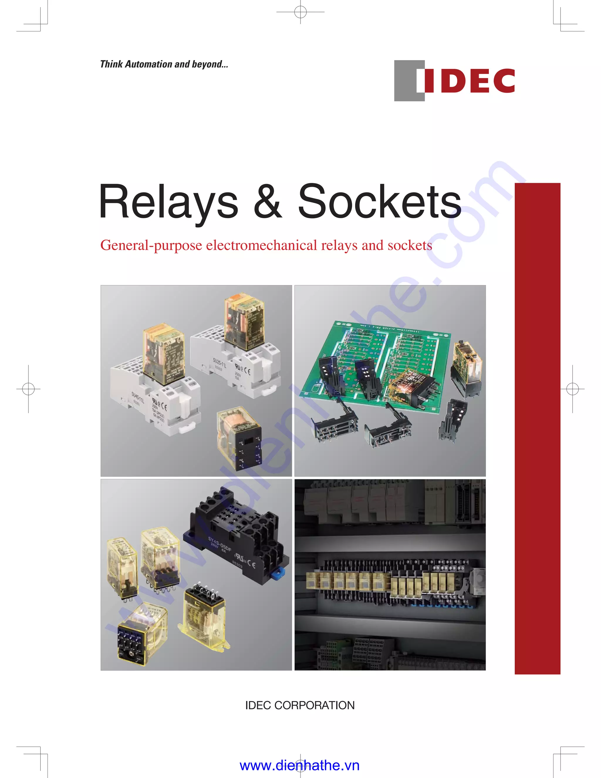 Idec catalog relays & sockets idec | PDF