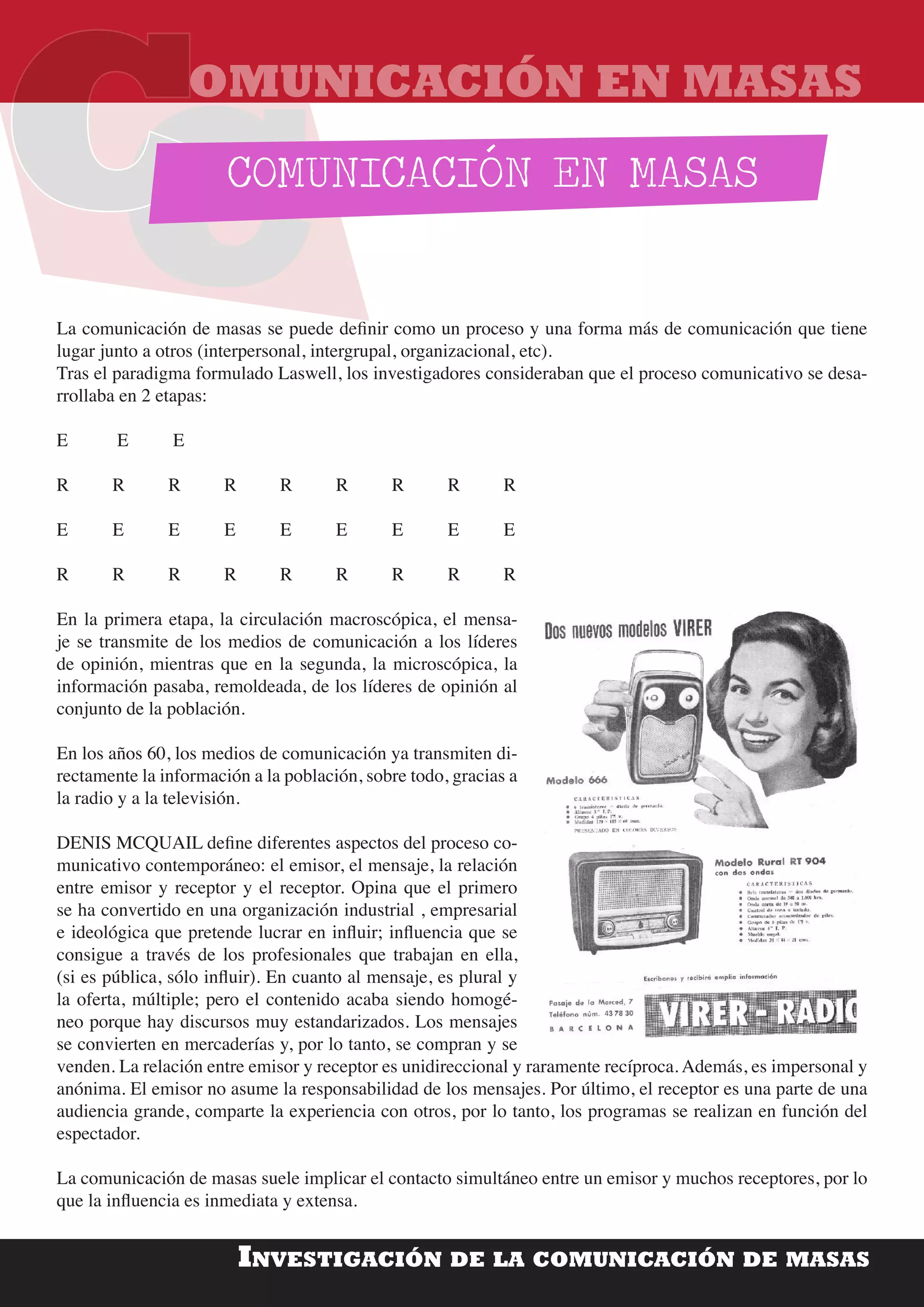 Teoría de la comunicación en masas | PDF | History | Genres