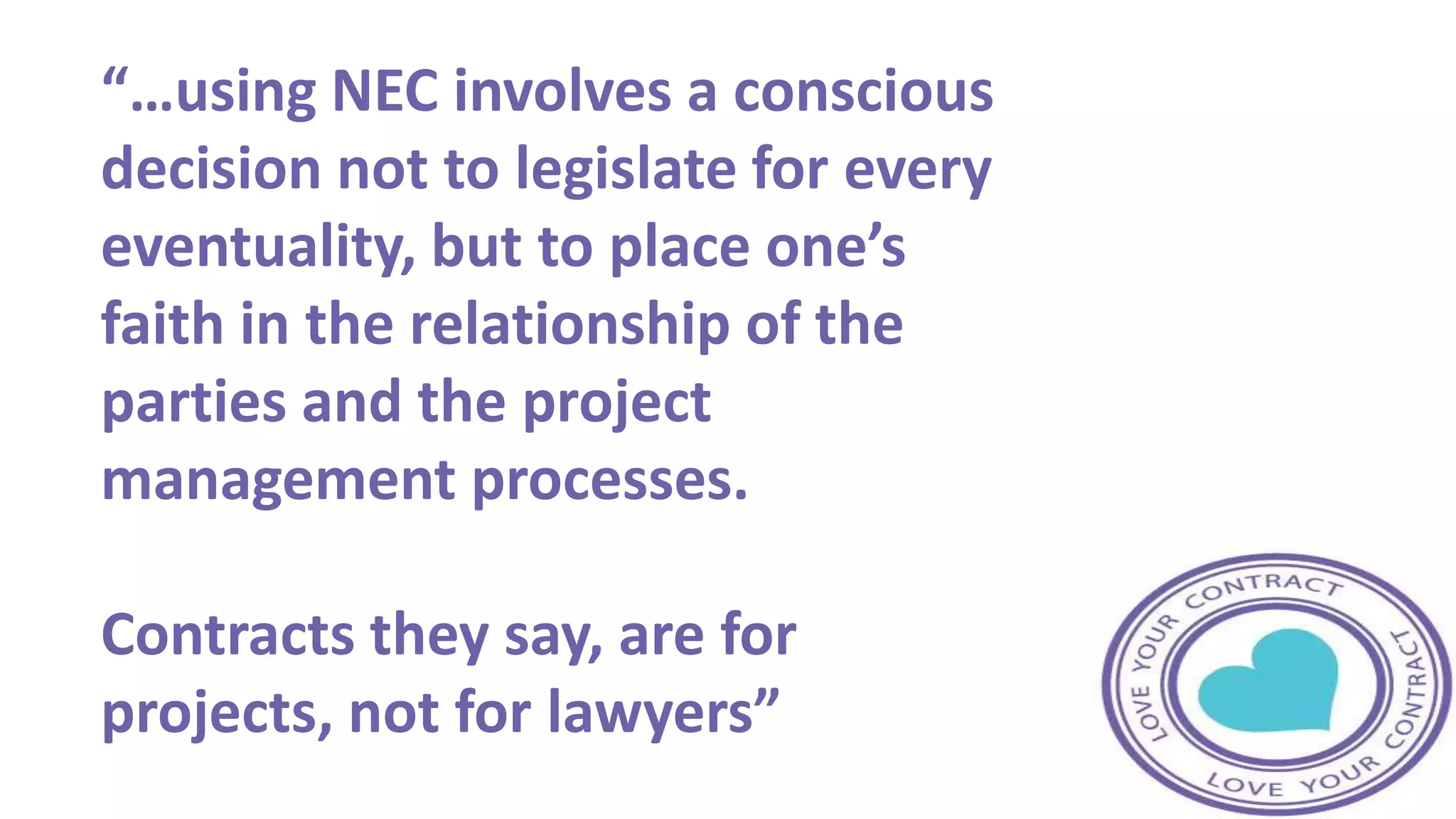 Managing Risks and Changes under NEC4 | PPTX