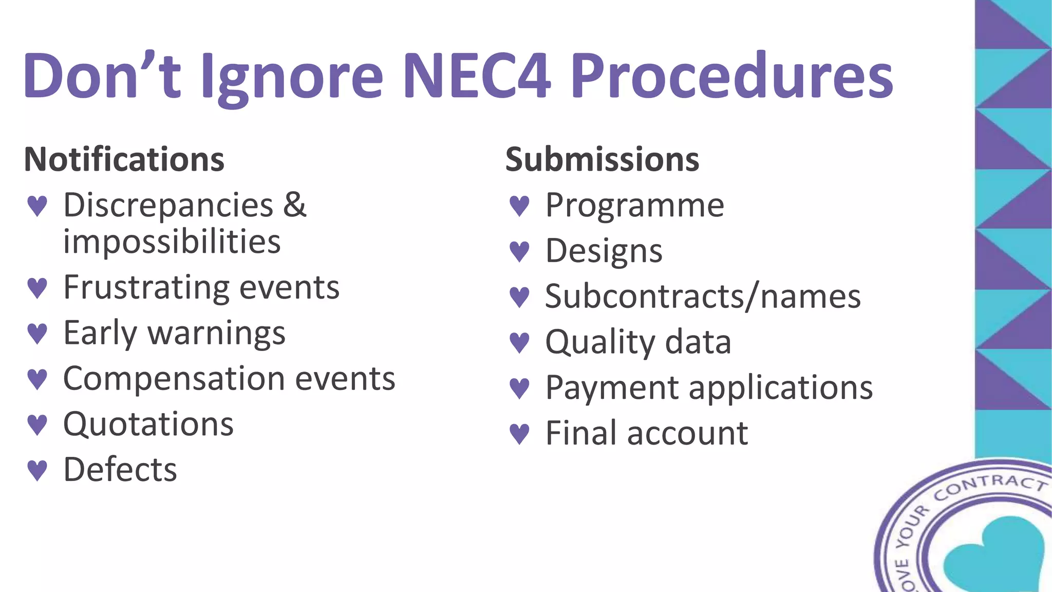 Managing Risks and Changes under NEC4 | PPTX