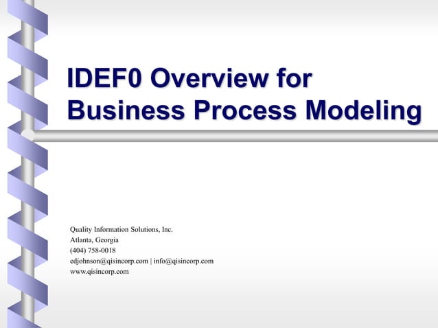 IDEF0 Overview for Business Process Modeling | PPT