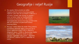 Ruska Frederacija za 7 Razred | PDF