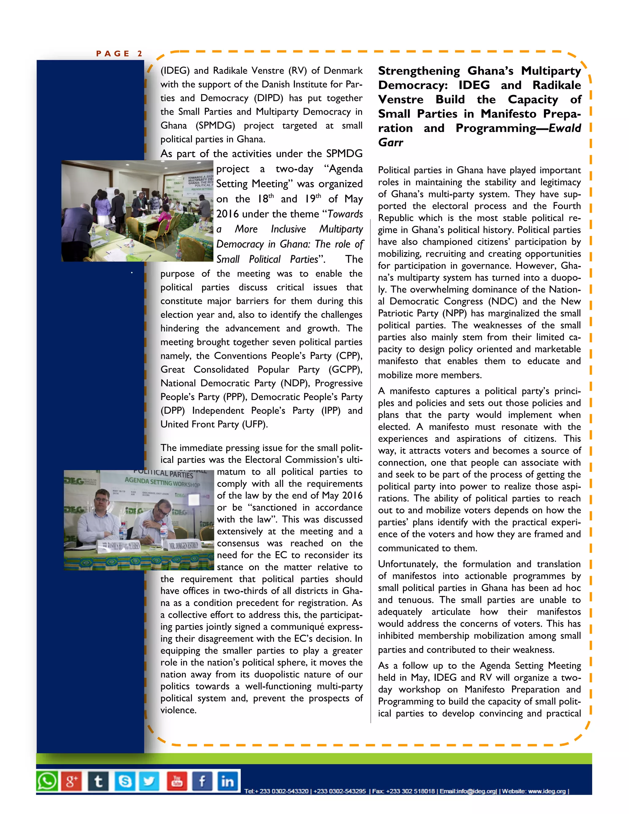 Ideg publication this week newsletter issue 3 | PDF | Civic affairs ...