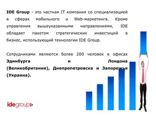Ide Group | PPTX