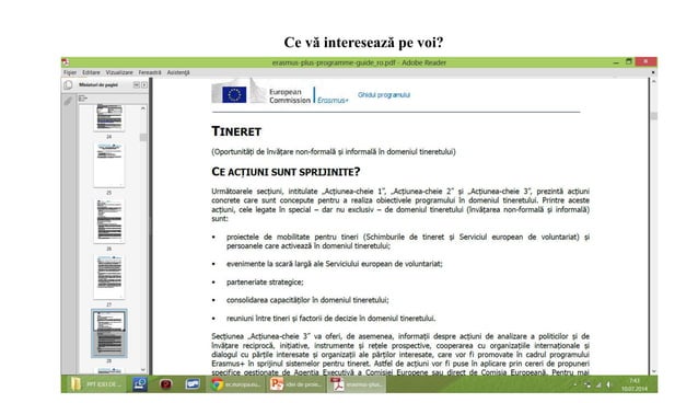 Idei de proiecte prin programul ERASMUS+ la follow-up event EU Teen journalists | PPTX