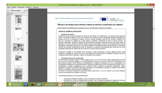 Idei de proiecte prin programul ERASMUS+ la follow-up event EU Teen journalists | PPT