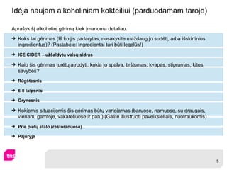 Idejos Alkoholiniai Gerimai | PPT