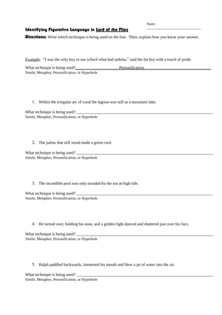 Flies Test Review | PDF