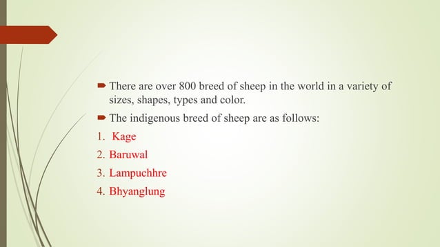 identfy indigenous and exotic breed of sheep.pptx | Dogs | Pets