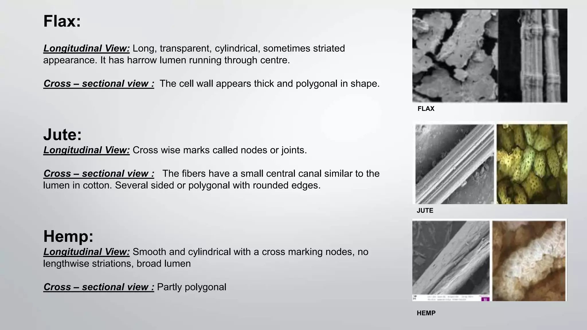 Identication of textile fibers | PPTX