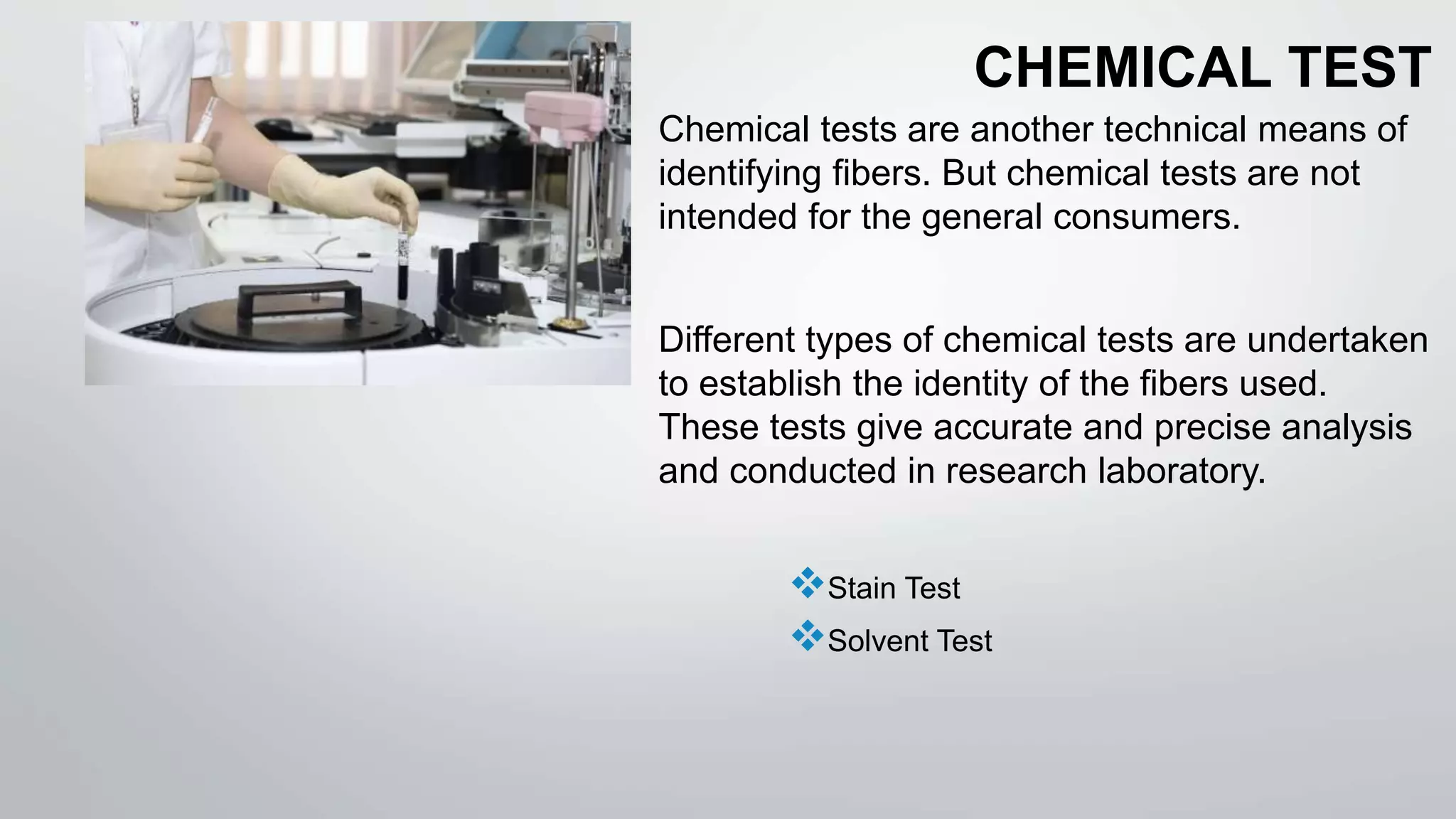 Identication of textile fibers | PPTX