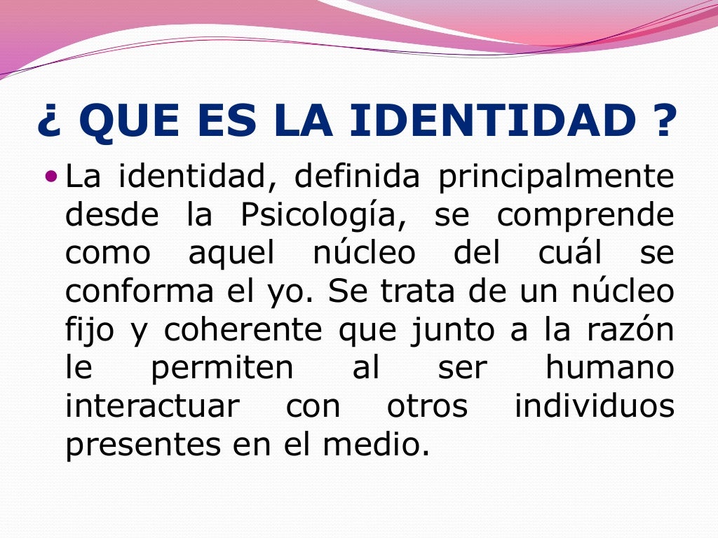 Que Es Identidad Su Definicion Y Significado 2021 Images